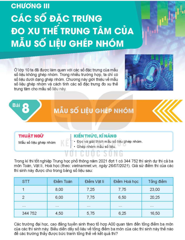 Bài 8: Mẫu Số Liệu Ghép Nhóm | Toán tập 1 | Chương III: Các Số Đặc ...